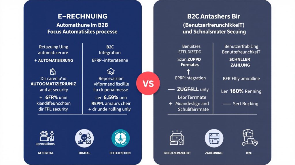 Wie funktioniert die E-Rechnung im B2B-Bereich und was unterscheidet sie vom B2C-Bereich? - E ...